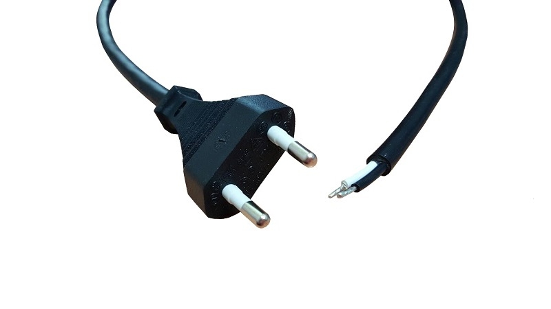 AC Power Cord EUR 2pin to Open end - SUNCA CO.,LTD